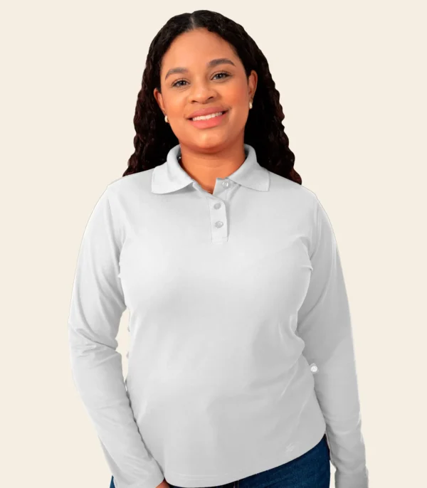 Polo de manga larga dama – Ilogo Uniformes
